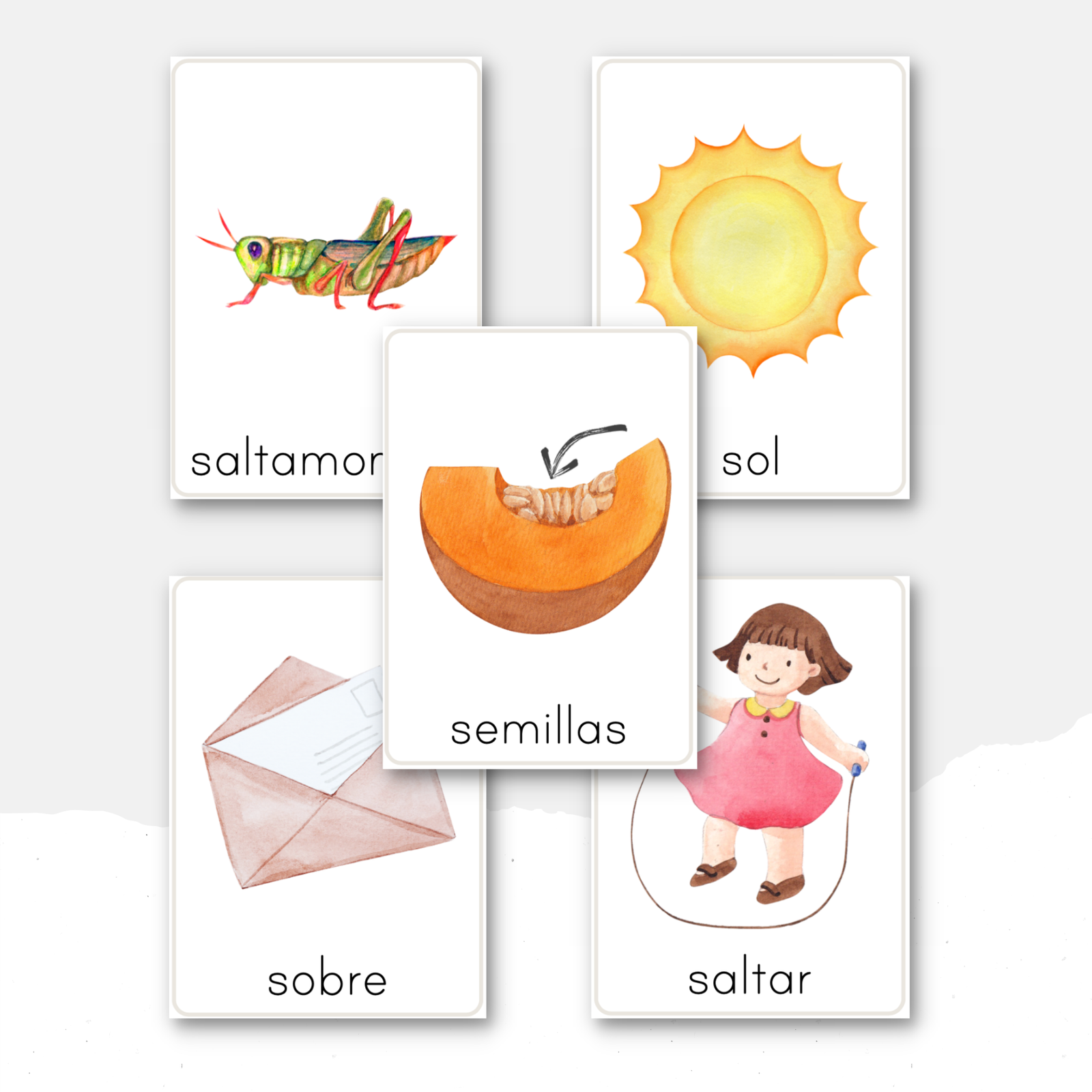 Tarjetas: Fonema /s/ inicial – Sweet Home Learning
